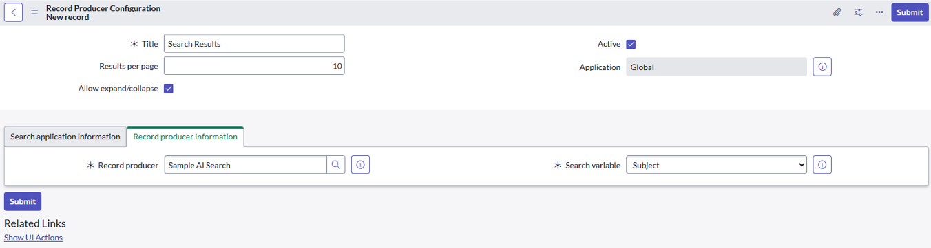【ServiceNow】AI Searchを利用してみた（開発者向け）